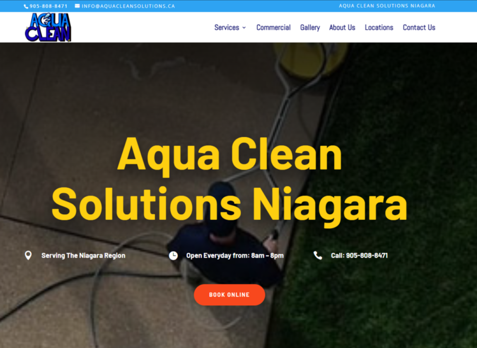 Aqua Clean Solutions Niagara - CheckSite Websites & SEO